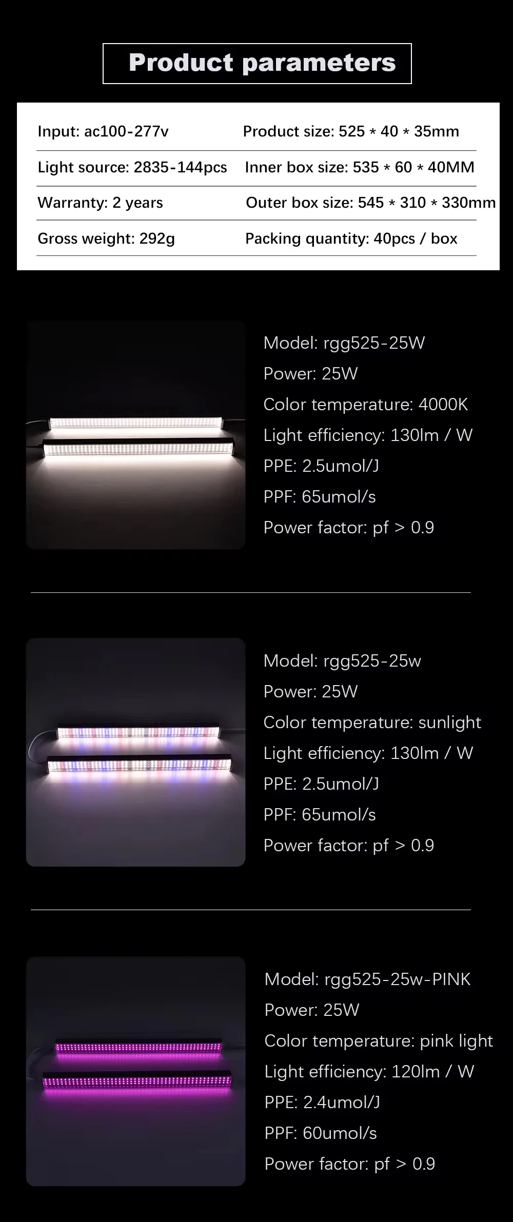 T12 Fluorescent Tube Led Plant Growth Lamp Full Spectrum Vegetable ...