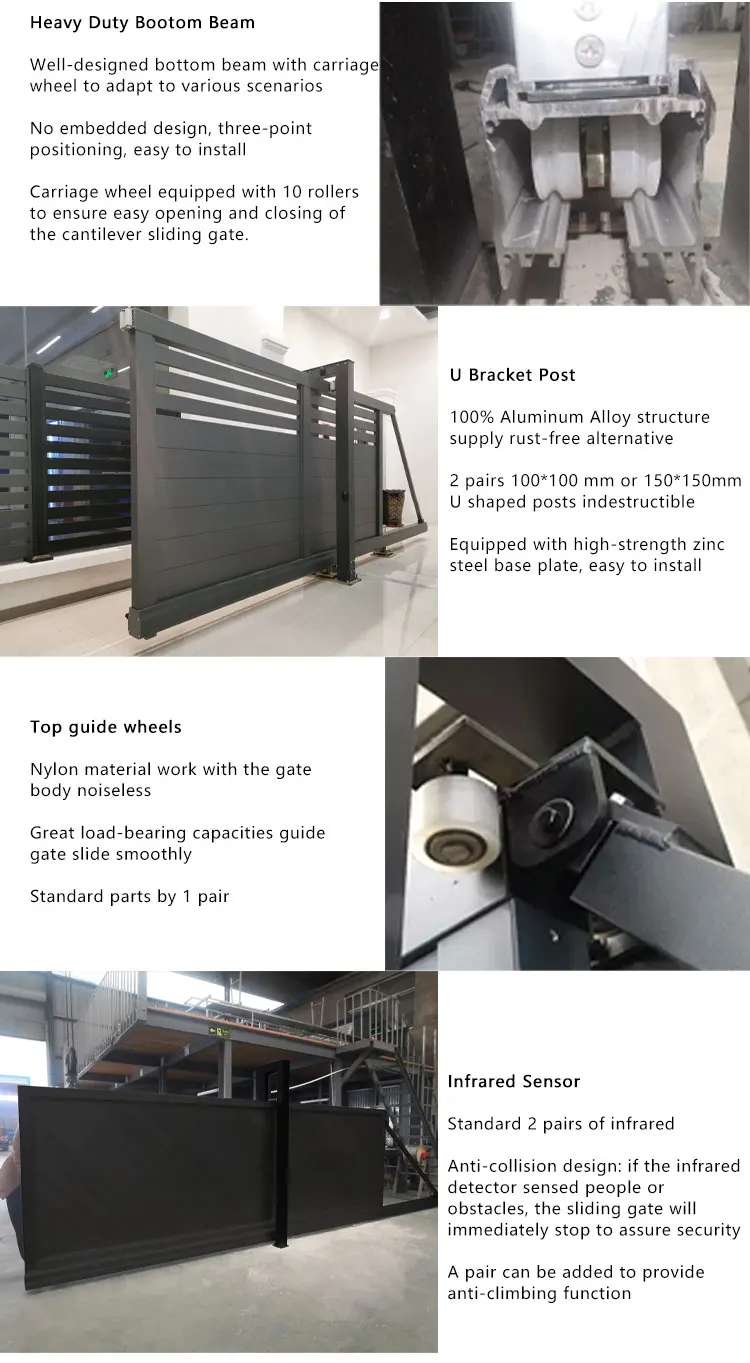 Princeton Cantilever Gate Wheel Aluminum Sliding Industrial Cantilever ...