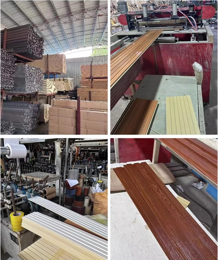 Waterproof Seamless Wpc Wall Panel Coverings Fashion Decorative Fluted ...