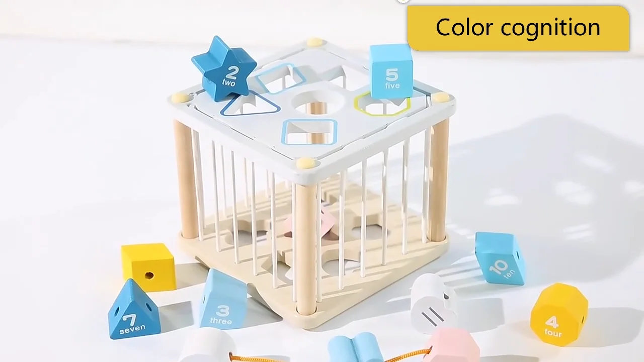 Early Education Developmental Sensory Shape Sorter Toy Fine Motor ...