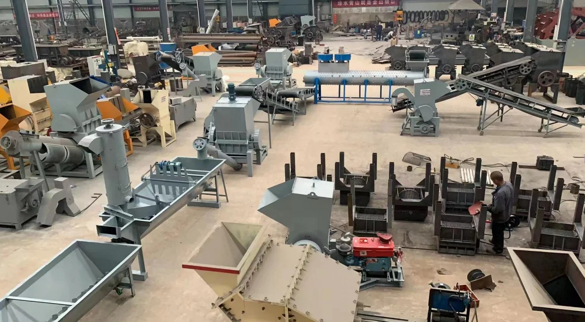 Fully Automatic Plastic Recycling Machinery Shredder Plastic Grinder ...