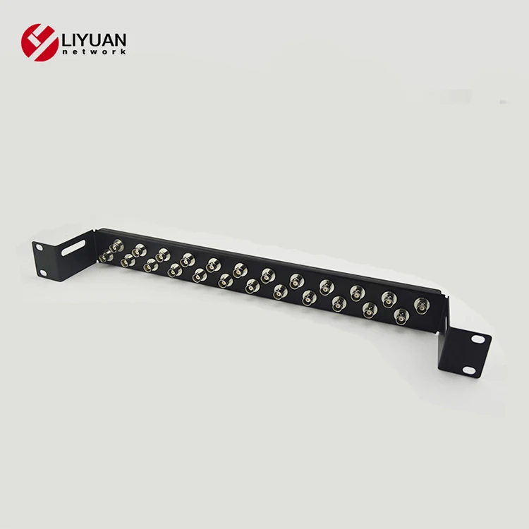 19'' 1U 24 Port BNC Patch Panel - Efficient Audio/video Distribution