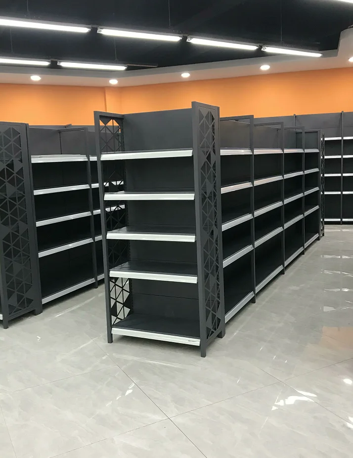 Customized Grocery Store Display Racks - Heavy Duty & Versatile