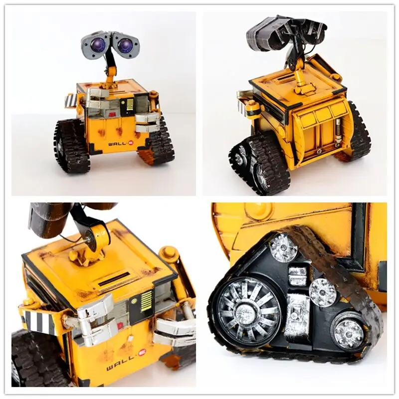 Retro Wrought Iron Model Wall E Robot Wali Decorative Ornaments ...