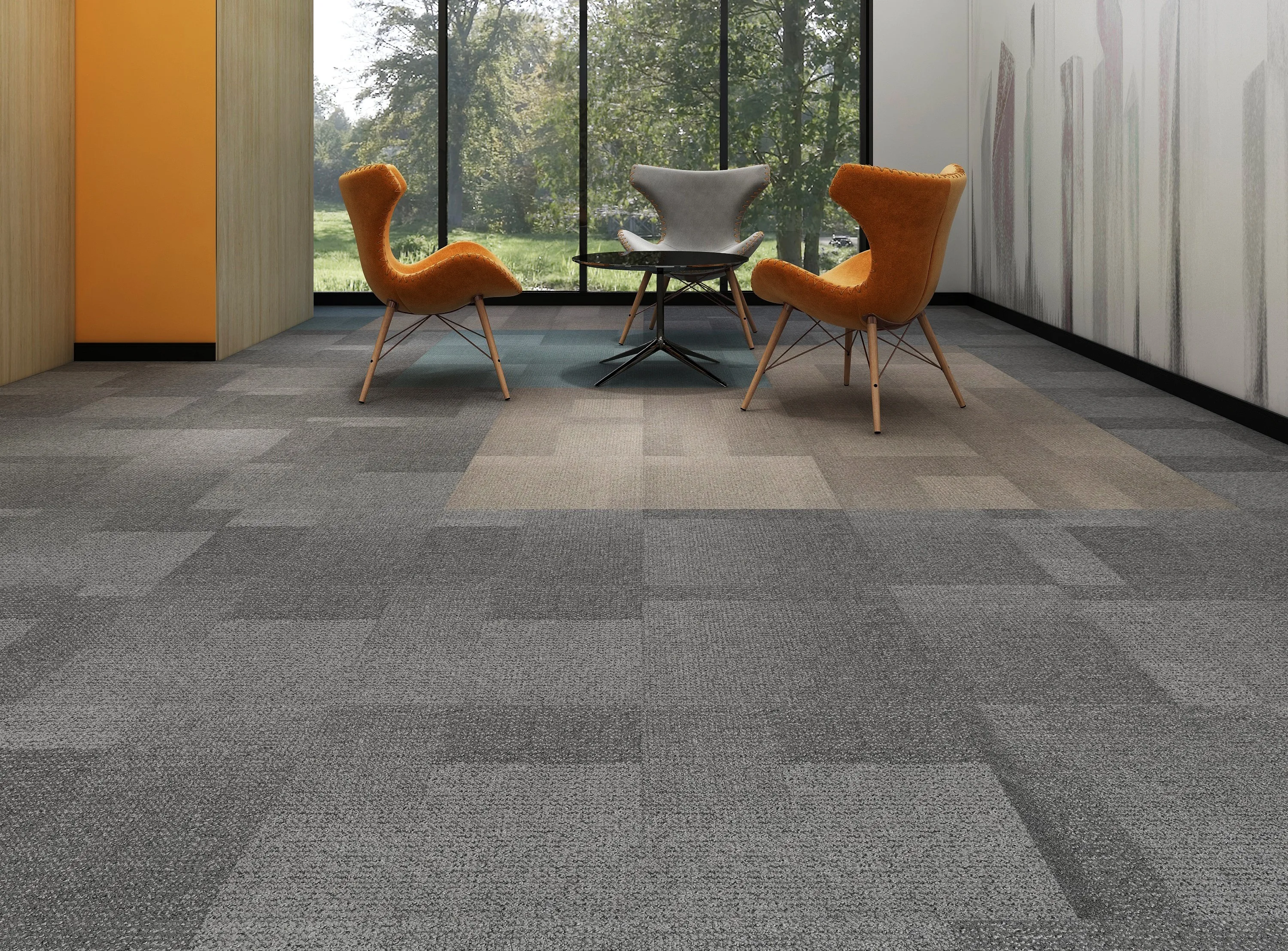 Nylon Carpet Tiles Floor Tile Square Geometry Karpet Office Carpet For ...