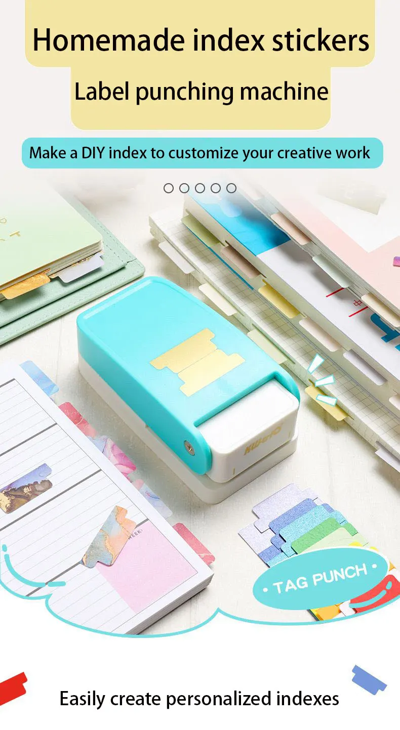 Homemade DIY Separator Page Hole Punch Machine Index Label Hole Punch