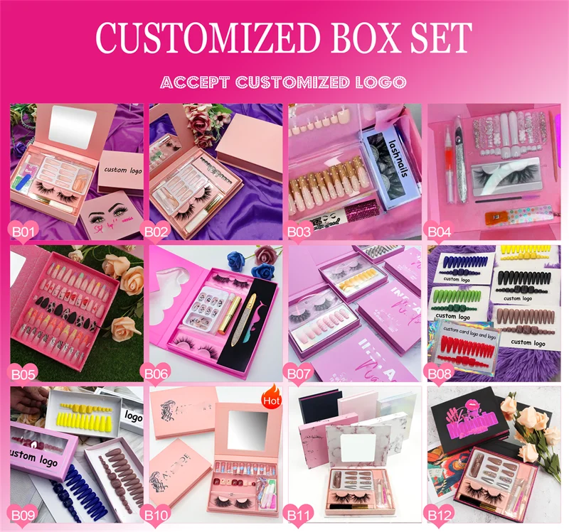 Artificial Fingernails Custom Design And Package Private Label Designed ...