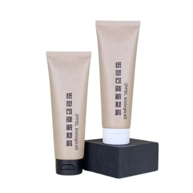 Eco Friendly Sustainable Paper Tubes Refillable Squeeze Lotion Cream ...