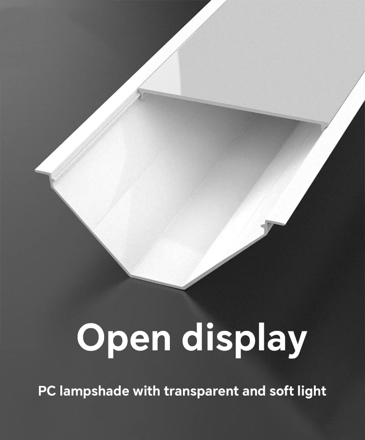 Gypsum Surface-Mounted Linear LED Aluminum Profile Lamp