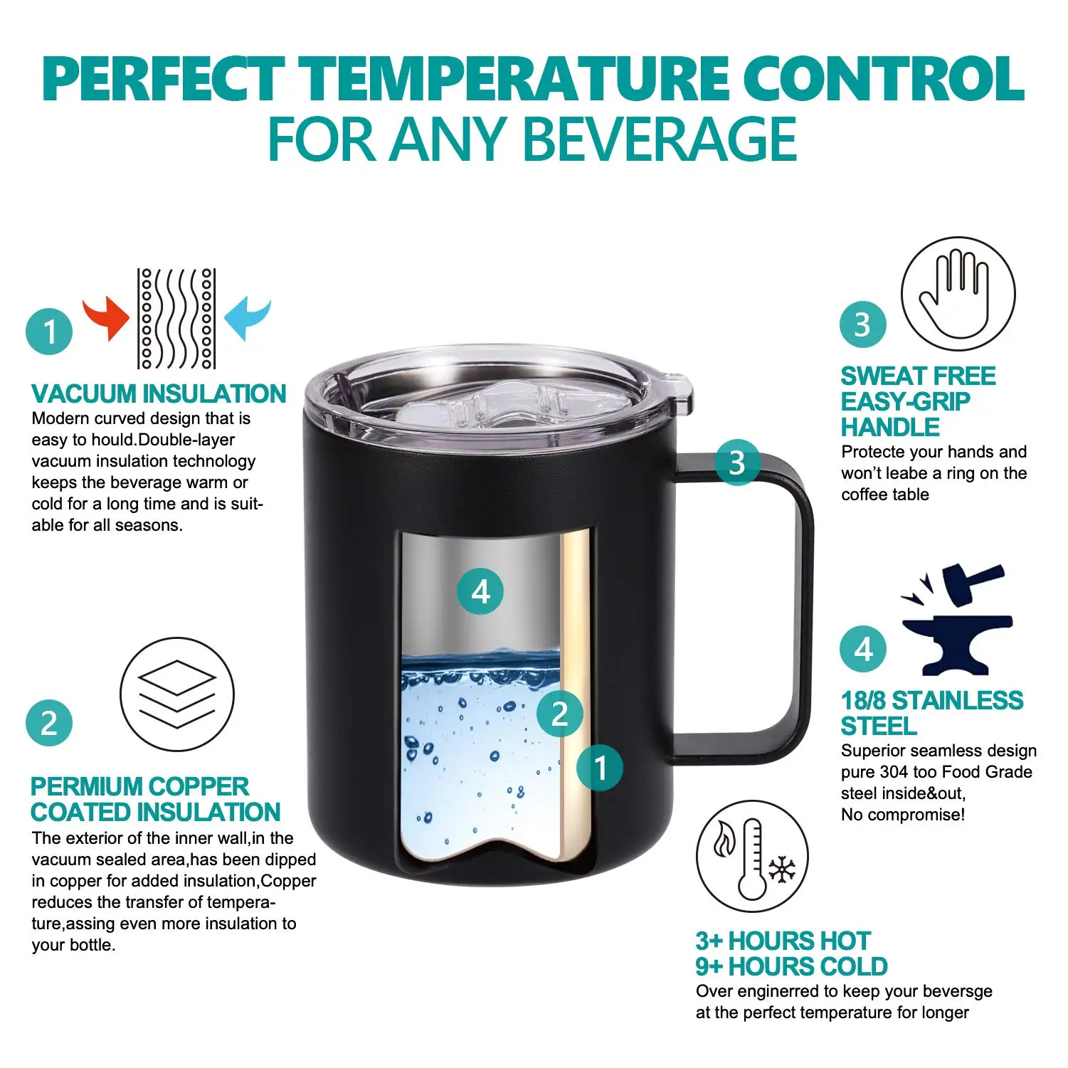 OEM Stainless Steel Thermal Insulation Cup Coffee Mug With Custom Logo ...