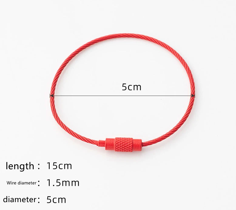 Stainless Steel Wire Holder Loops - Durable Key Chains