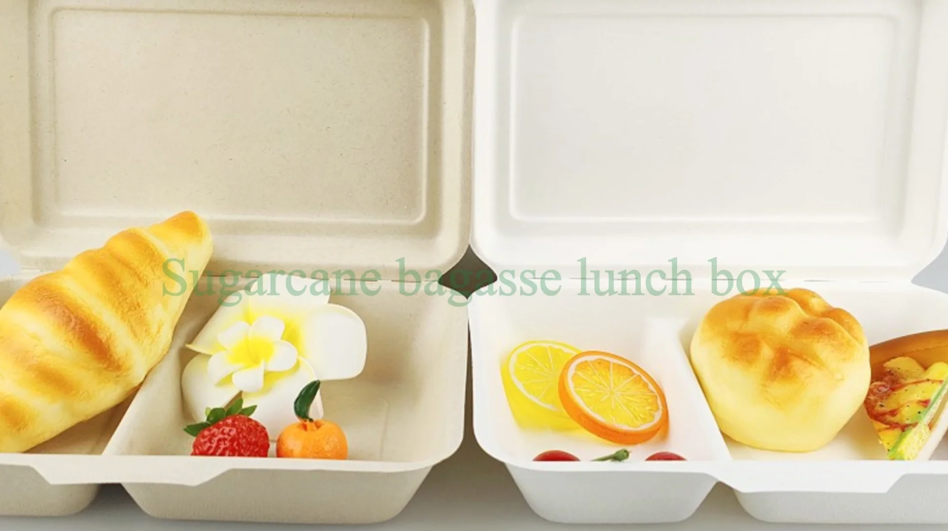 Eco Friendly Bamboo Compostable Sugarcane Bagasse 450ml Lunch Box - Buy Sugarcane Bagasse Box ...