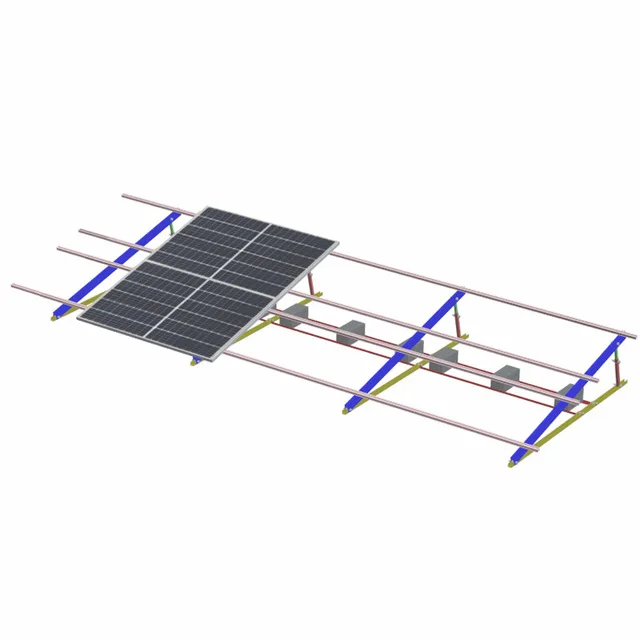 Flat Roof Pv Support Ground Photovoltaic Supports Solar Mounting System ...