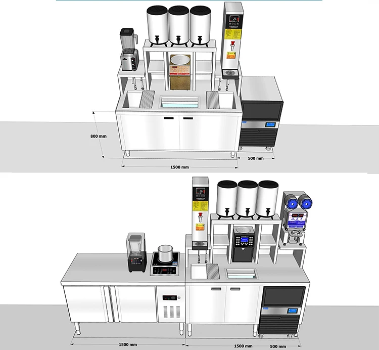 Bubble Milk Tea Equipment - High Productivity & Space-saving