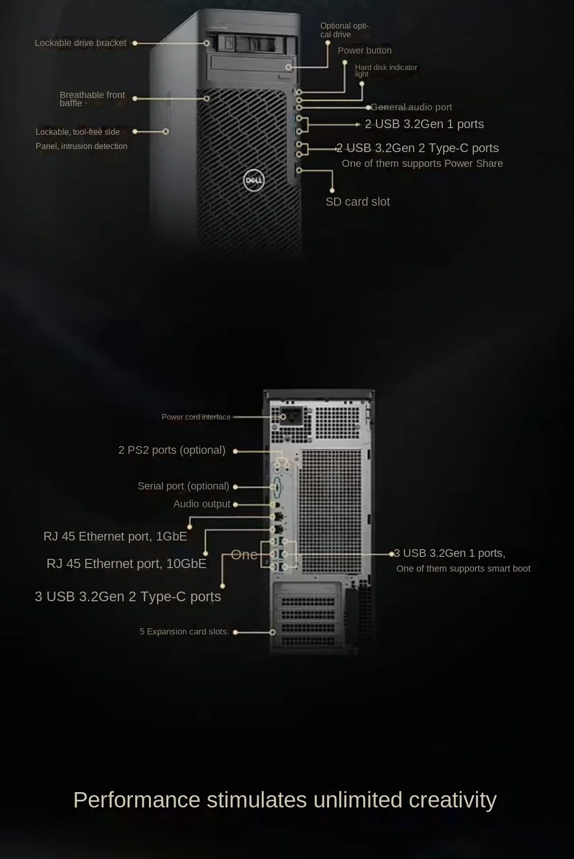 Workstation Desktop Pc Dell New Style Precision T5860 W3-2423/16g/256g ...