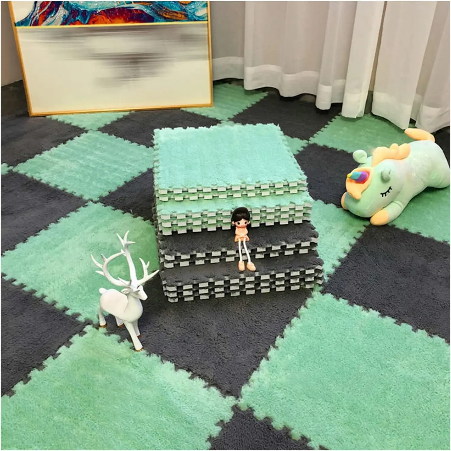 Soft and Fluffy Floor Mats - Perfect for Living Room & Bedroom