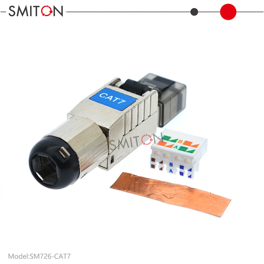 Cat7 Cat8 Toolless Field Termination Plug Shielded Rj45 Fast ...