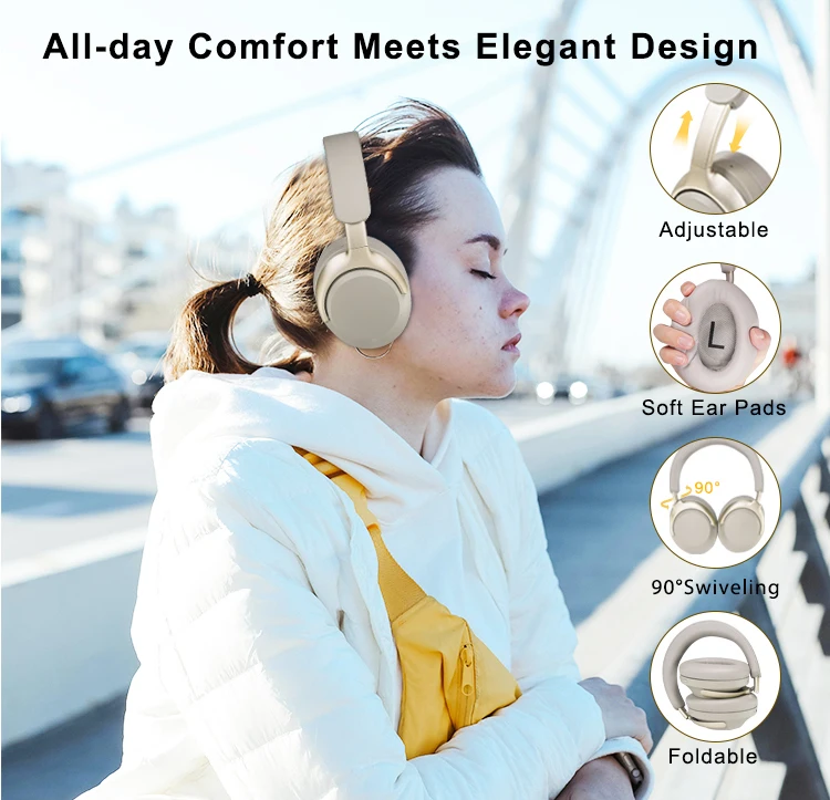 Auracast Enabled 36dB Hybrid ANC Headphones 3-in-1 Audio Modes Auto ...