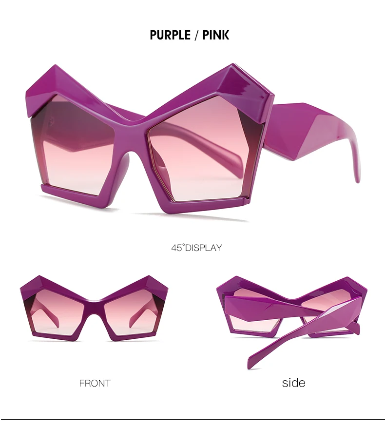 Mejores Lh001 2022 New Sunglasses Unique Oversized Plastic Metal Design ...