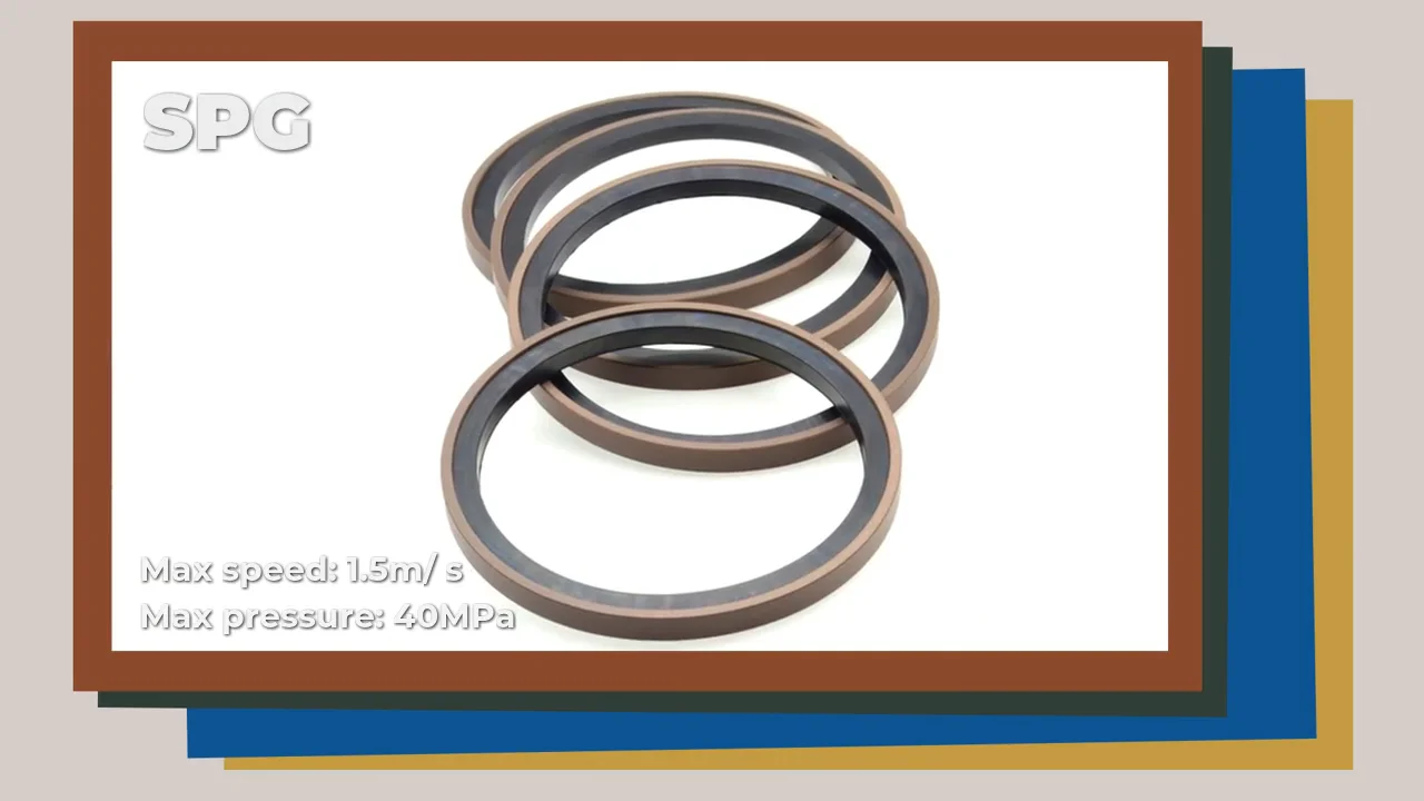 Piston Seals Spg Standard Size Hydraulic Ptfe Seal Excavator Parts Spg ...