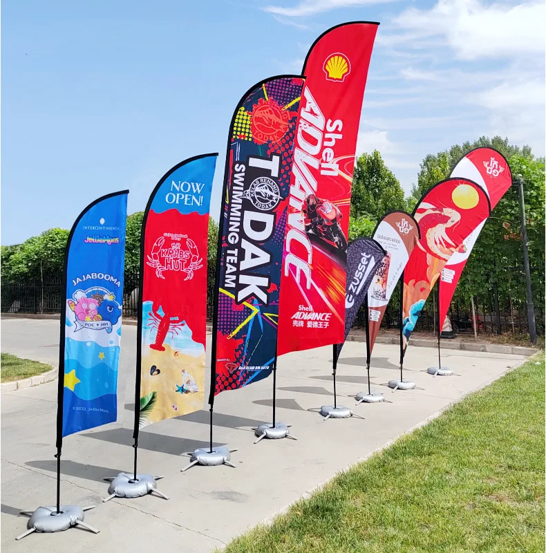Custom Beach Flags - Promotional Teardrop Banners