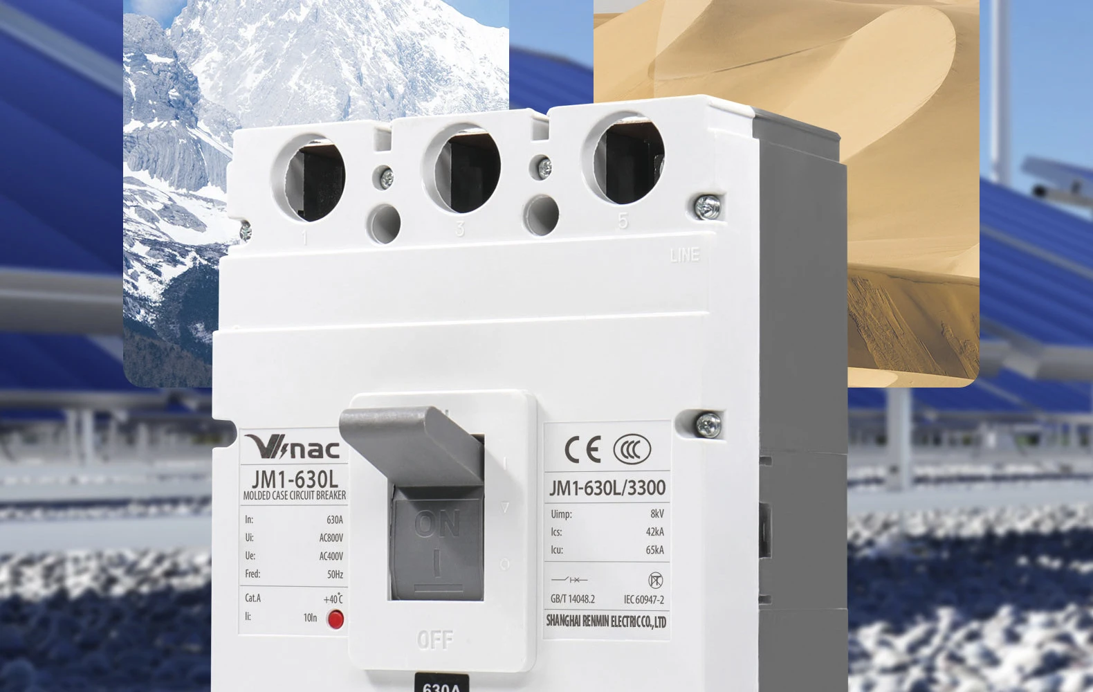 Vinac Mcb Mccb Elcb Plastic Shell Circuit Breaker Air Switch Breaker ...