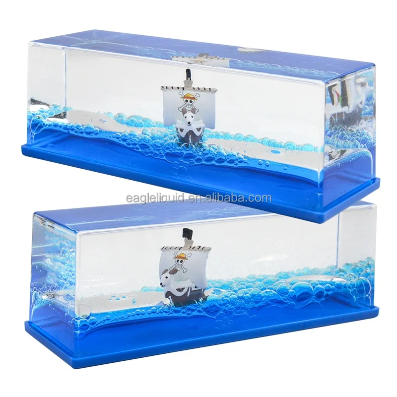 3D One Piece Floating Boat Cruise Ship Fluid Drifting Bottle Decoration ...