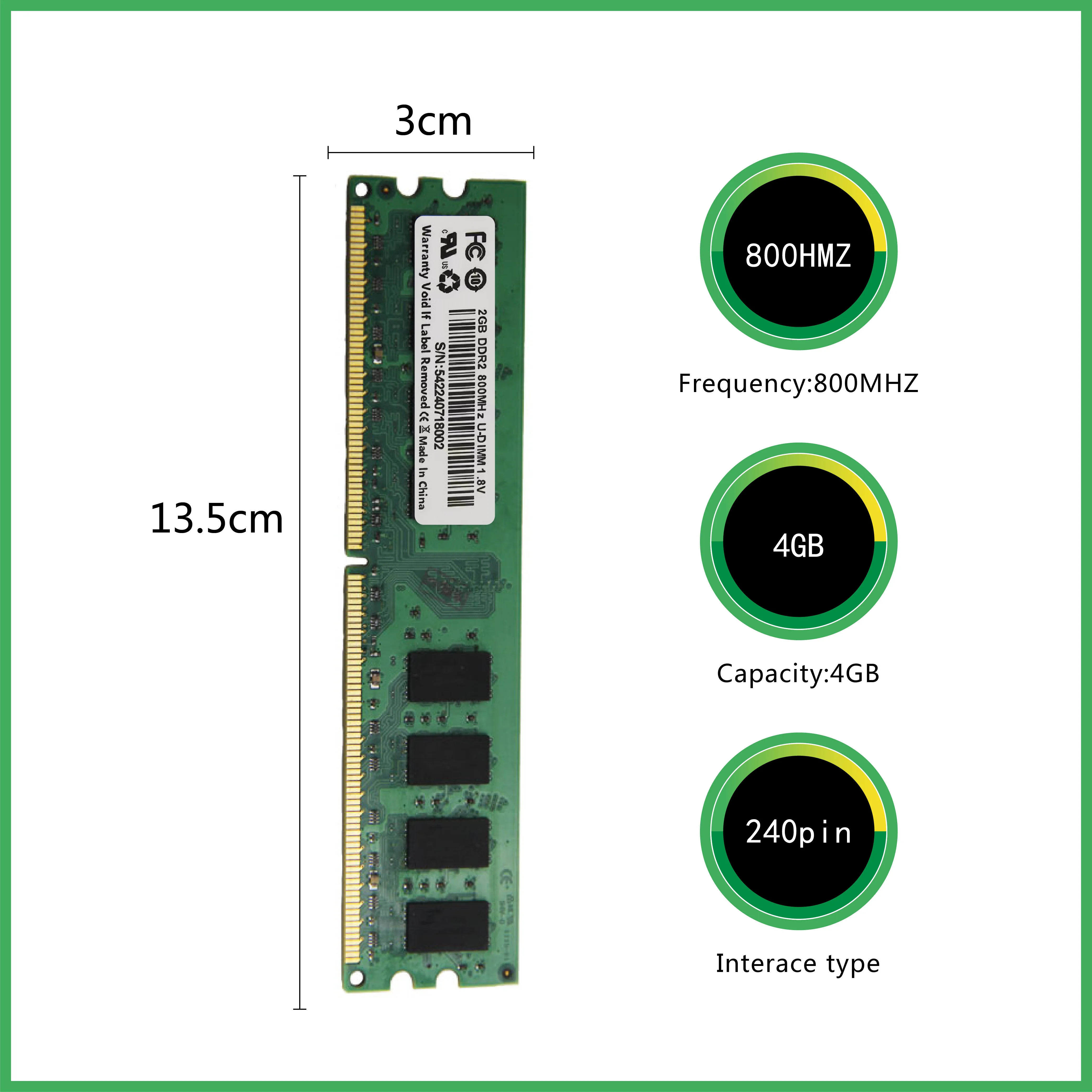Ymeiton DDR2 RAM Memory - High Quality 2GB & 4GB Options