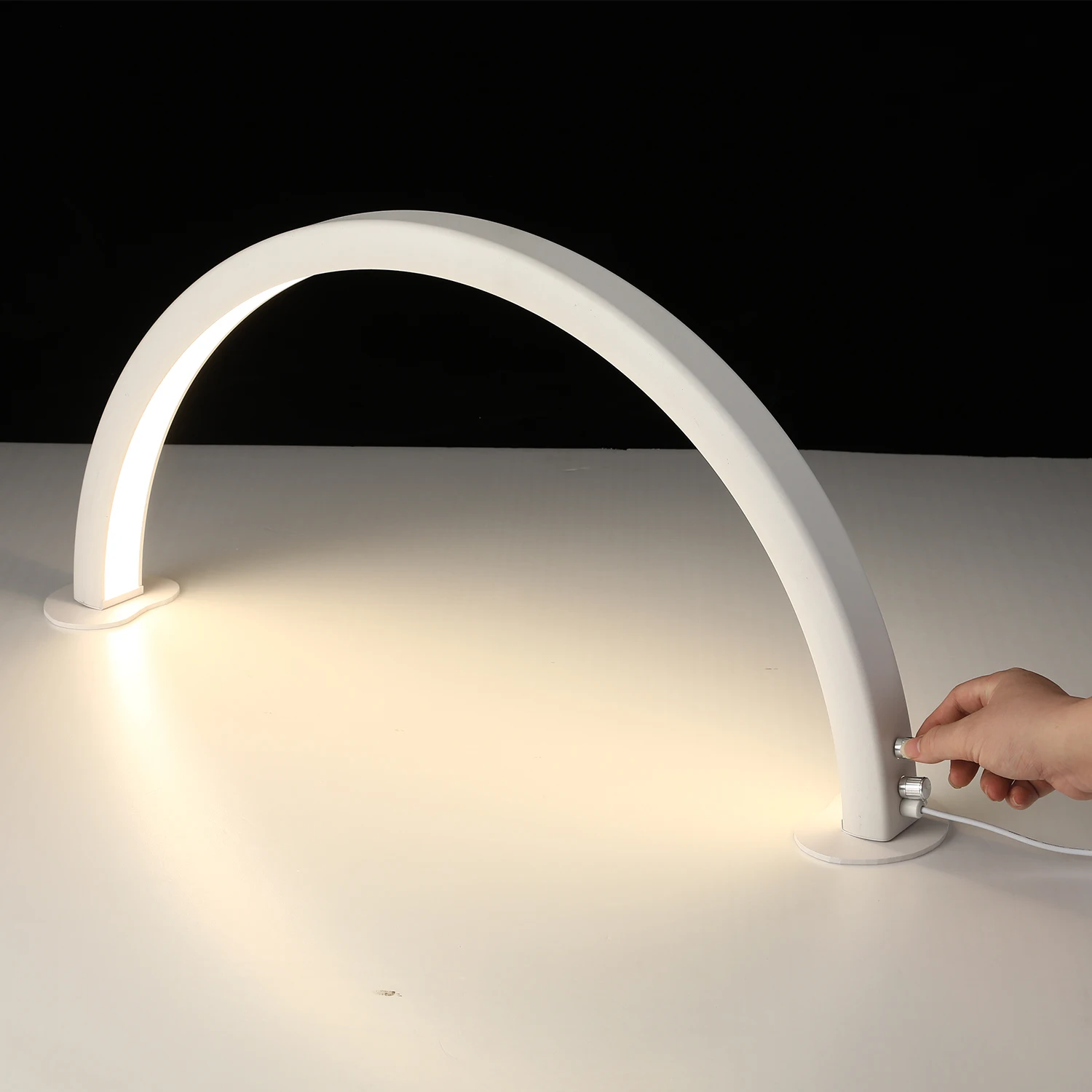 29in Dimmable LED Half Moon Lamp for Nail Studio Manicure Salon
