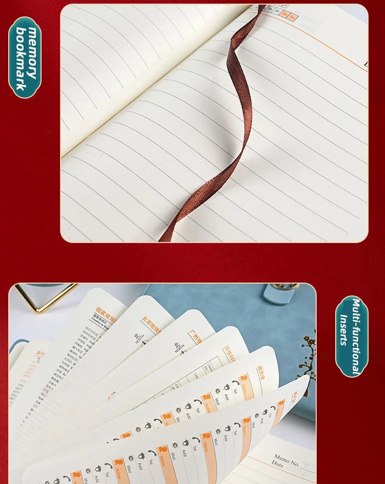 Custom Luxury Pu Leather Business Gift Notebook With Pen Set Items Gift ...