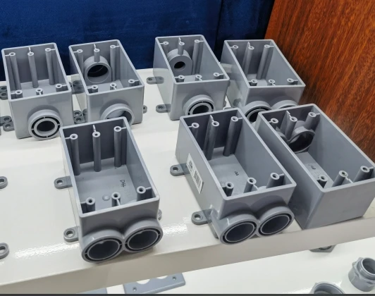 2-Gang FSE Weatherproof Device Box Grey PVC Insulating Junction Socket ...