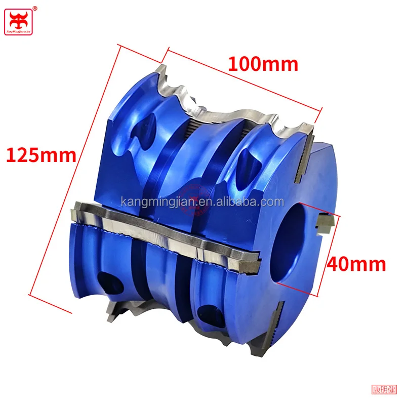 Shaper Cutter Heads with Corrugated Knives for Woodworking