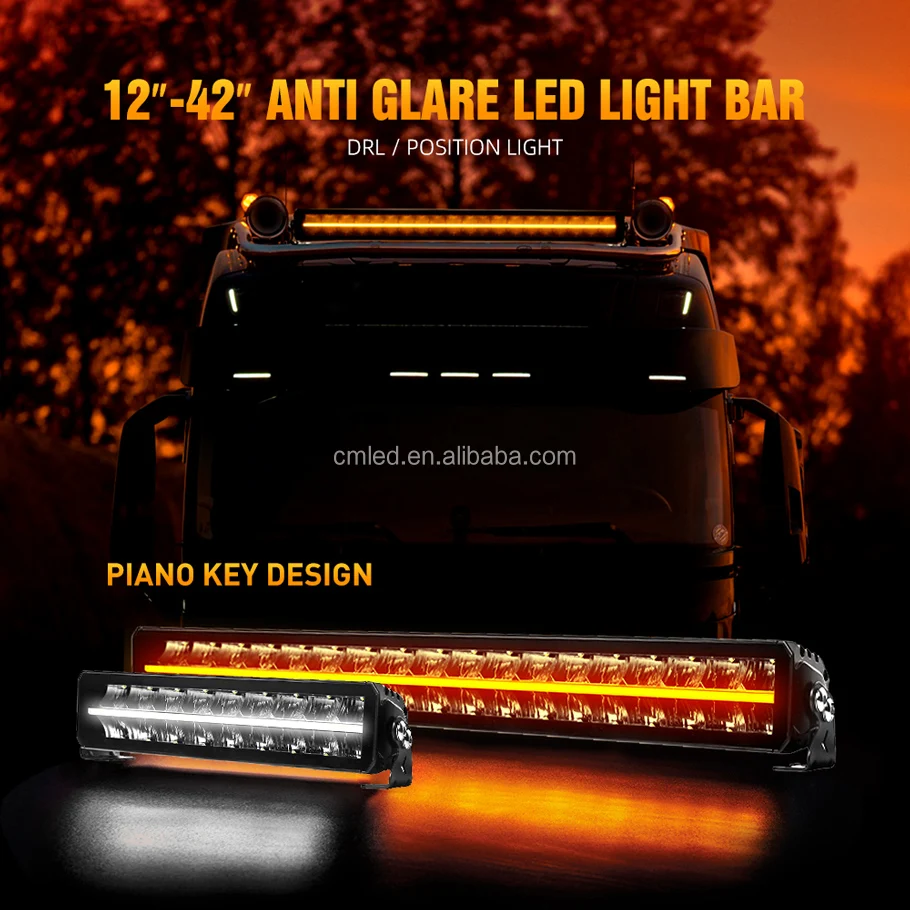 ECE R112 Auxiliary Lamp Driving Barra Led Carro 12inch 45w