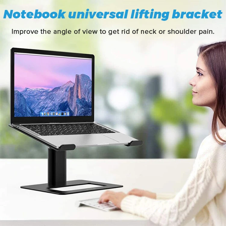 Adjustable Aluminum Laptop Stand Metal Laptop Riser Holder Ergonomic ...