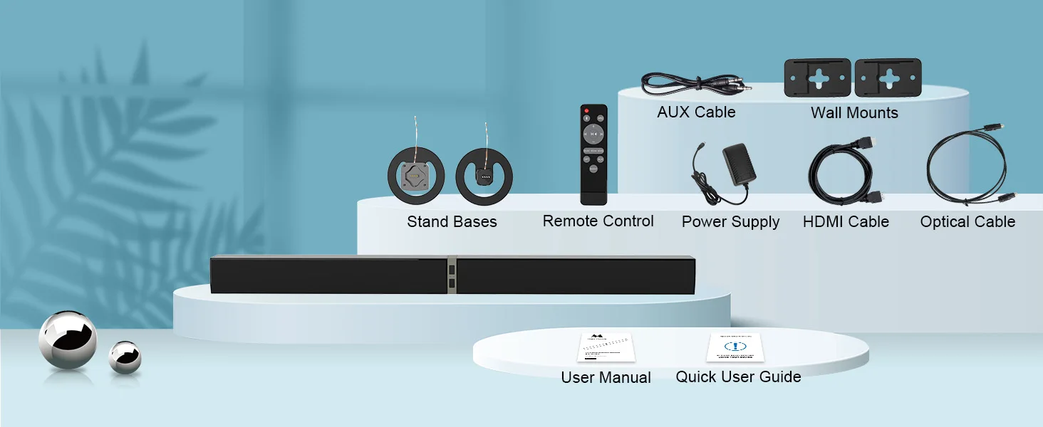 COWIN Home Theater System Soundbar - Wireless & Versatile