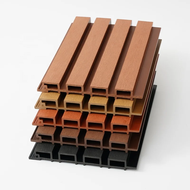 Wpc Slatted Cladding Exterior Composite Wall Cladding Boards China ...
