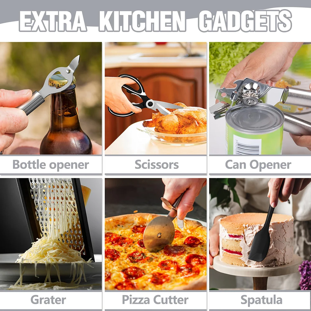 High Quality Silicone Kitchen Cooking Gadgets Tools Black Silicone ...