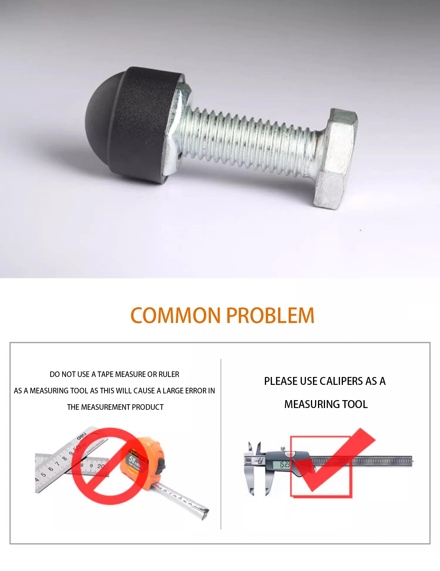 Elehk Plastic Flange Metric Dome Head Bolts Nuts Decorative Covers ...