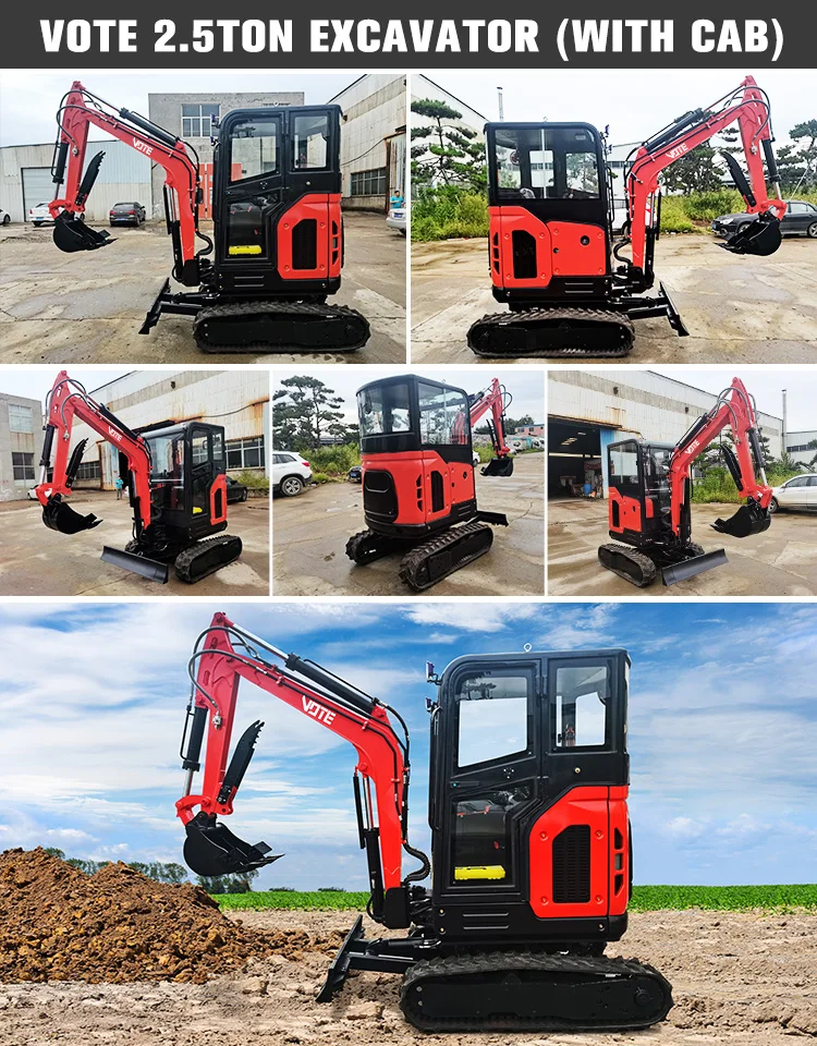 2 Ton Vintage Excavator Hydraulic Crawler Free Aftersales Color Digger ...