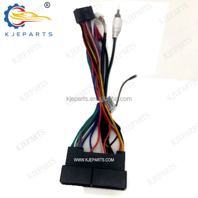 Car Android Player 24pin Adapter Wiring Harness Automobile Cable Set ...