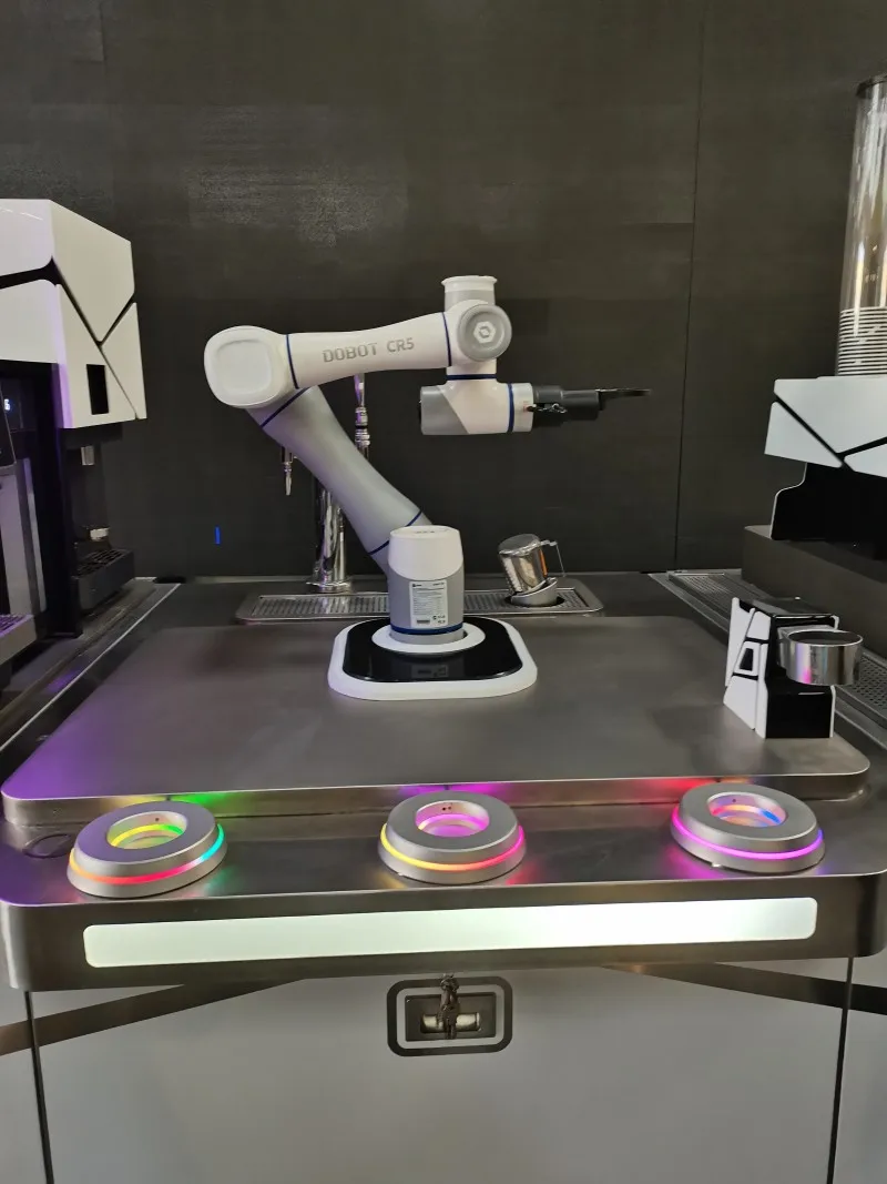 Robotics Arm Smart Milk Tea Coffee Vending Machine Bubble Tea Vending ...