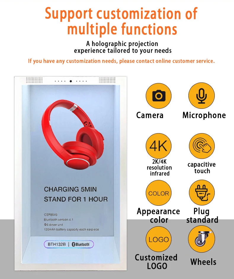 AI Virtual Digital Human 3D Interactive Screen65 75 86 98 Inch ...