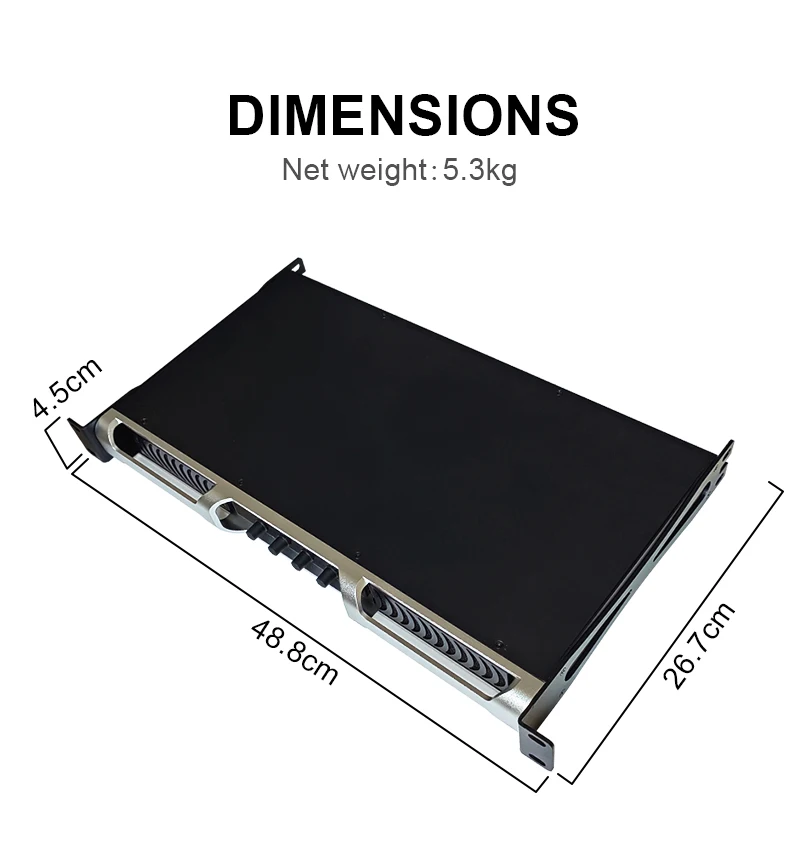 Srm And Pfc Class D 6000w 4-channel Power Amplifier: Variable Frequency ...