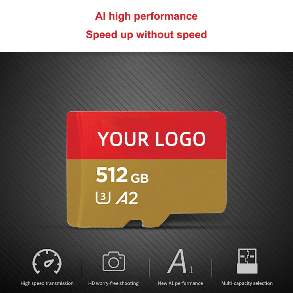 Full Capacity Flash Card - 128 GB SD Card with Custom Logo
