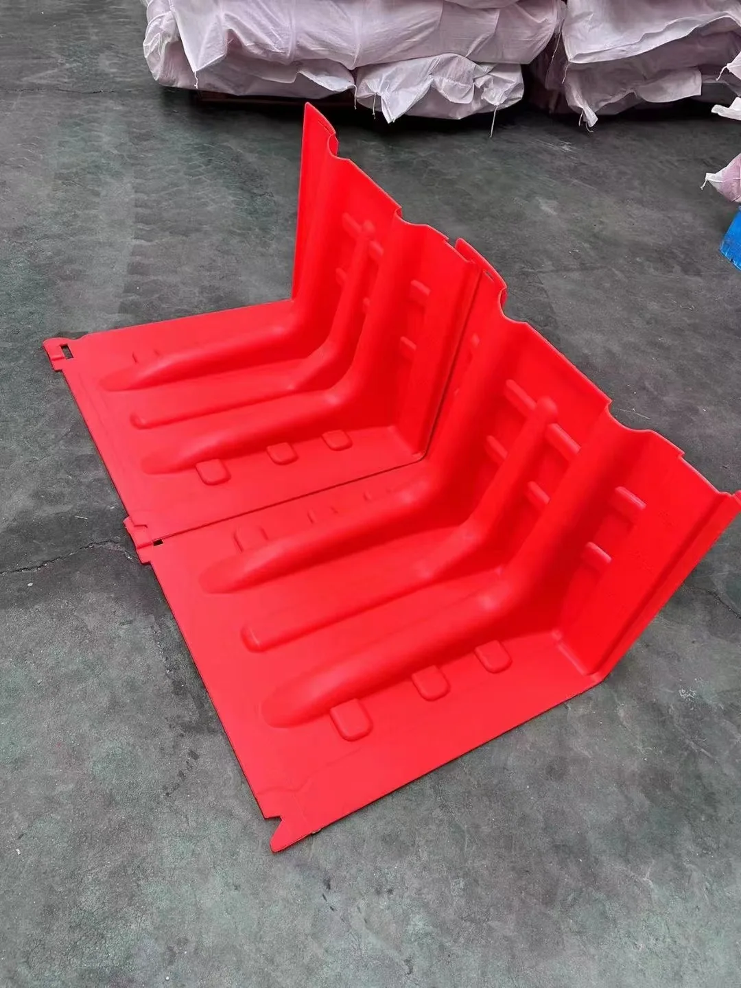 Convenient Plastic Flood Fence Combination Flood Plate Abs Red Plastic ...