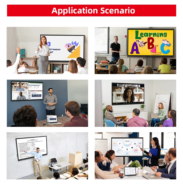 IQ Smart Interactive Touch Display Screens - 65 to 86 Inch