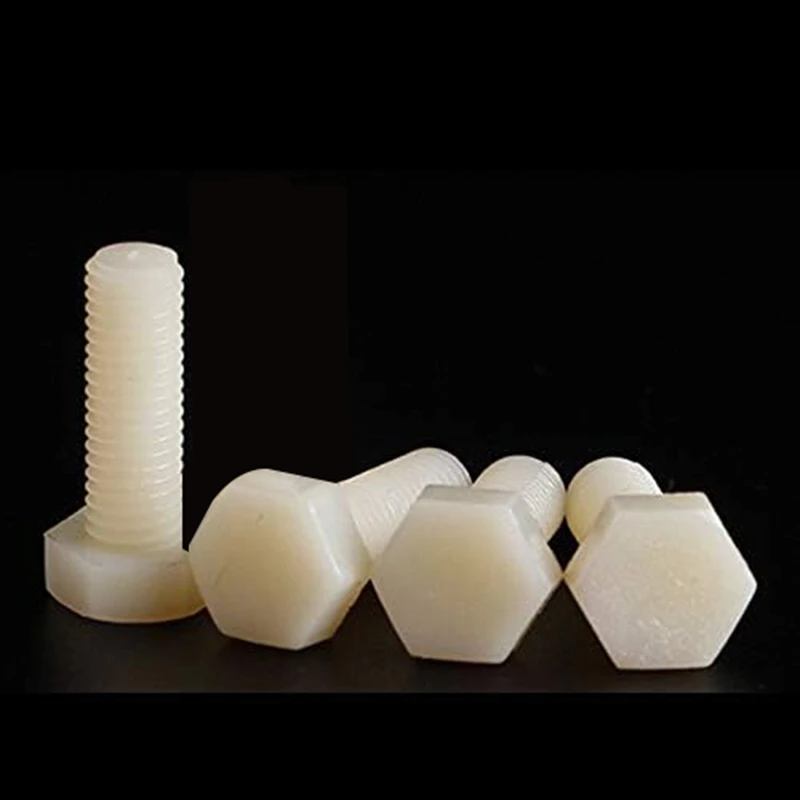 M14 Nylon Bolts Full Tooth Outer Hexagon Screw Insulation Bolt Screws ...