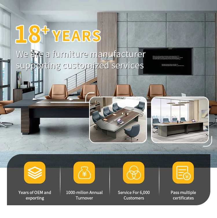 Modern Design Conference Table Square Discussion Table Premium ...