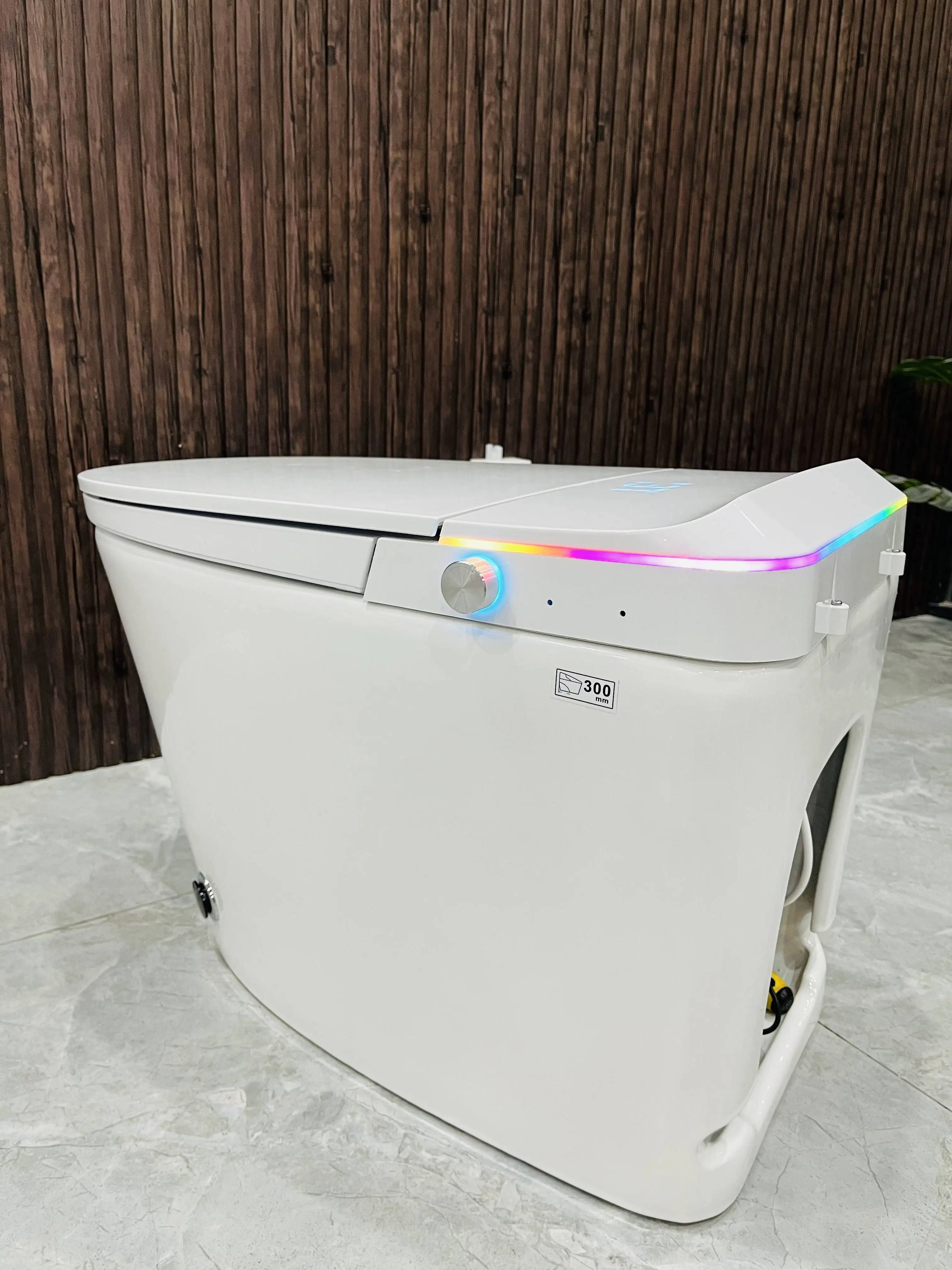 Luxury Intelligent Smart Toilet With Bidet Bathroom Automatic Water ...