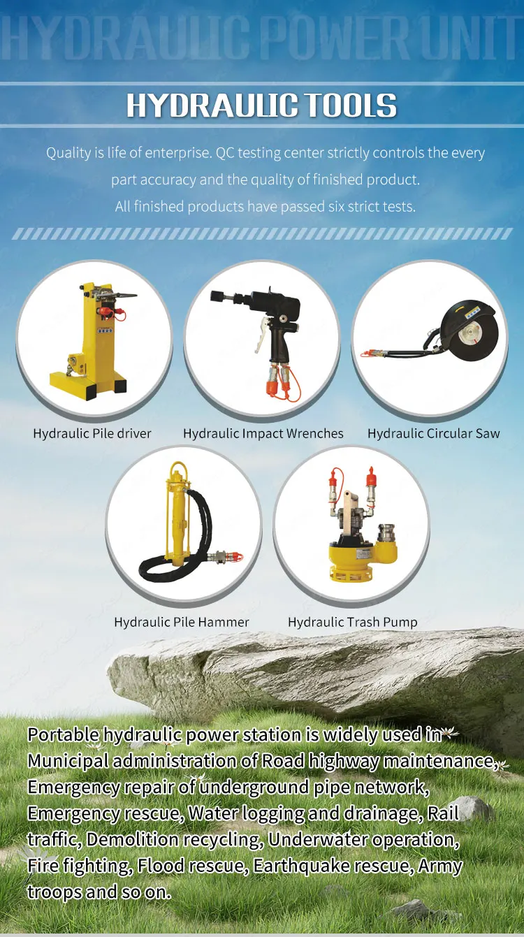 Petrol Engine Powered Portable Hydraulic Power Unit Gasoline Power ...